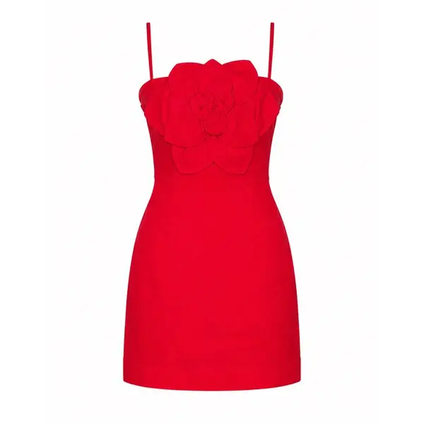 Yumi Kim Alina Linen Dress - Red