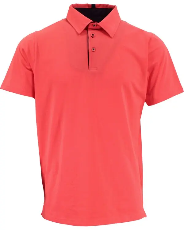 LORDS OF HARLECH Pietro Polo Shirt Melon - Pink
