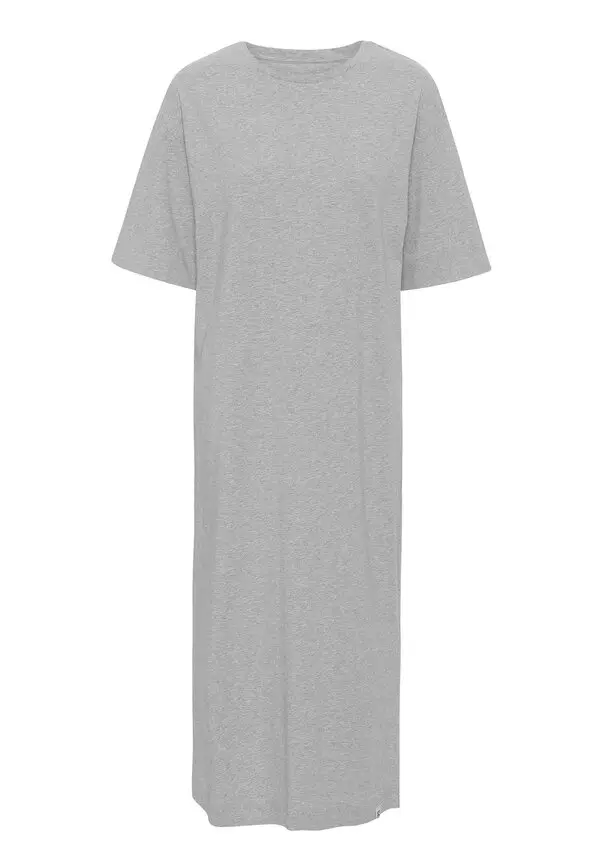 GROBUND Nora T-shirt Dress The One In Gray Mélange - Grey