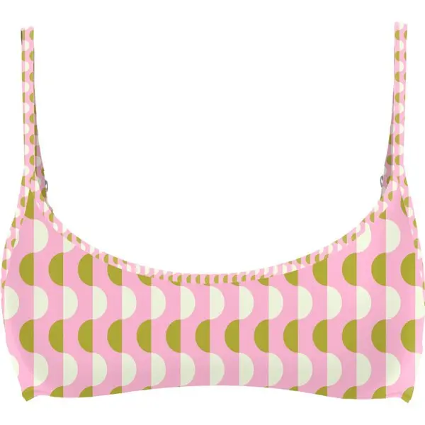 BLACKBOUGH SWIM Lydia Scoop Neck Top / Slopes - Pink
