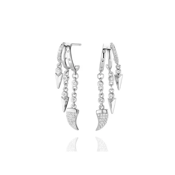 AARIA LONDON Cairo Earrings - Silver