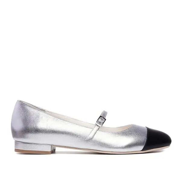 GINISSIMA Mimi Round Toe Mary-jane - Silver