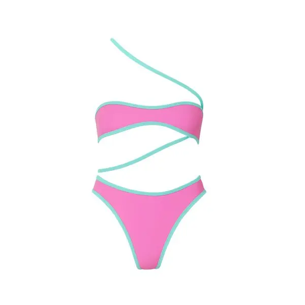 MISARI Blossom Bandeau Bikini - Pink
