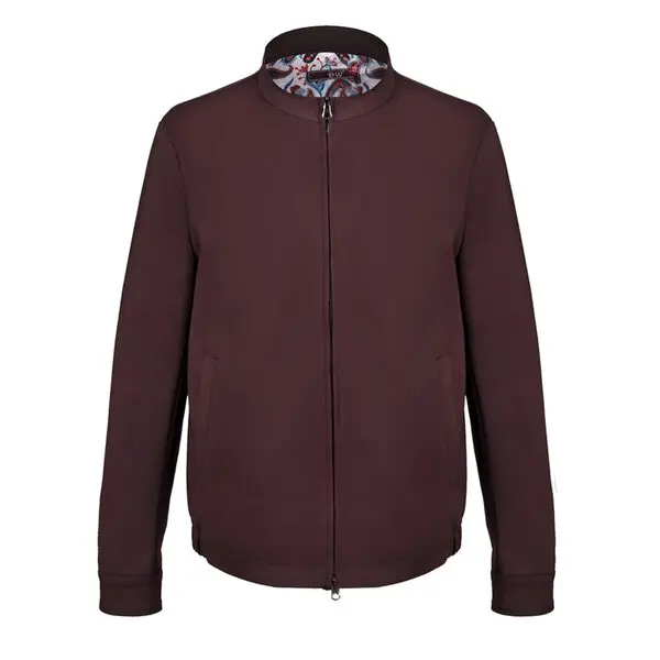 DAVID WEJ Ashford Relaxed Zip Through Jacket - Brown
