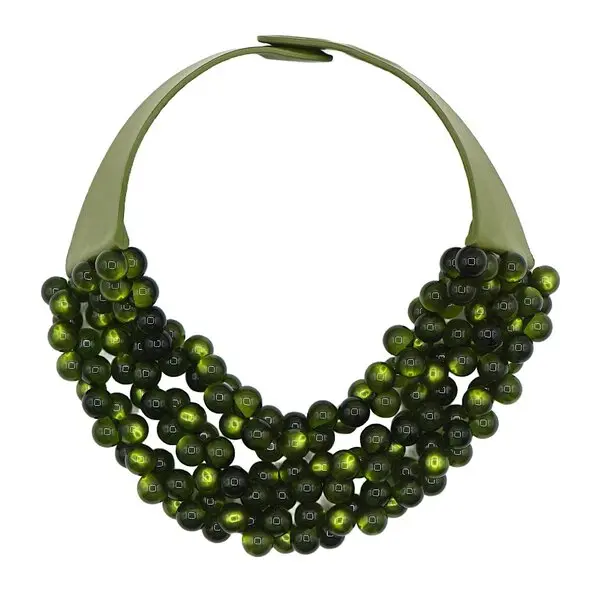 Fairchild Baldwin The Bubble Olive Necklace - Green