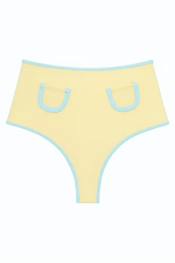 MONTCE Sunshine Binded Polly Bikini Bottom - Yellow