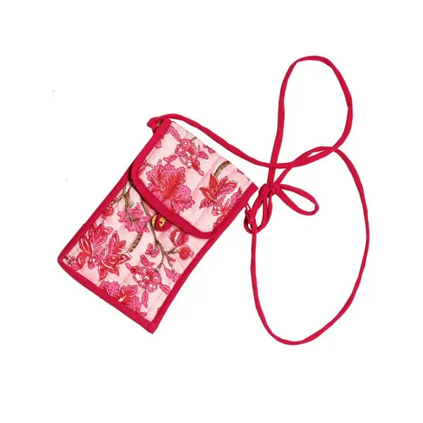 INARA Cherry Blossom Crossbody Phone Bag - Pink