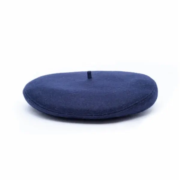 ANTHONY PETO Beret Wool Navy - Blue