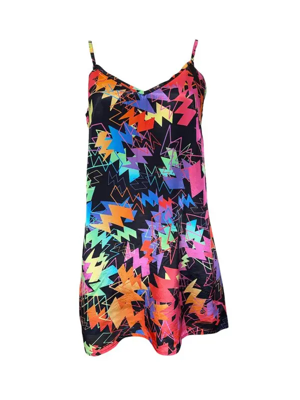 ANY OLD IRON Multicolor Zowie Short Dress - Black