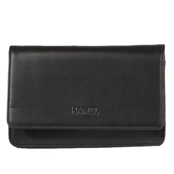HAMEL ATELIER Salina Bag Leather Crossbody Bag - Black