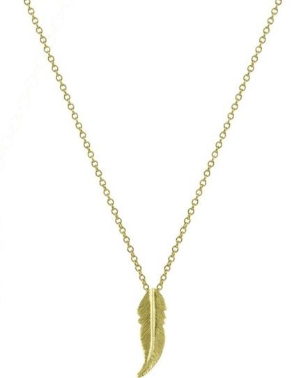 SOPHIE SIMONE DESIGNS Necklace Feather - Gold