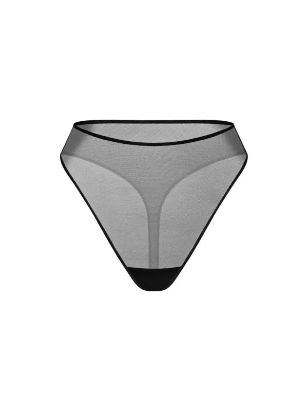 ZHILYOVA Ocean High-waisted Thong - Black