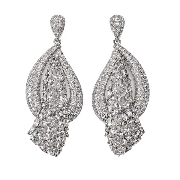 FREAK VAULT Celeste Teardrop Earrings - Silver