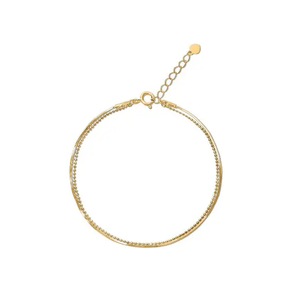 ESTERAH Duo Texture Bracelet - Gold