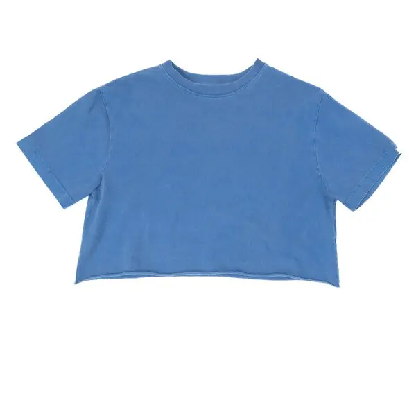ARIKO Wave Beach Crop Tee - Blue