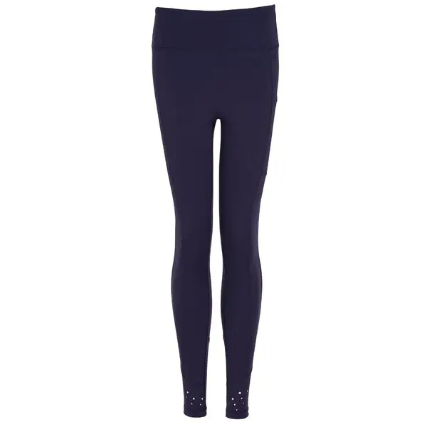 PERKY PEACH High Rise Laser 7/8 Navy Leggings - Blue