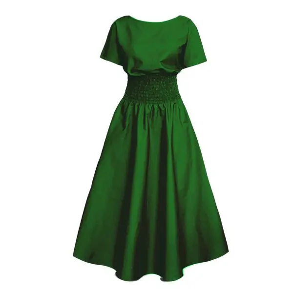 FROCK TALES Orchis Dress In Emerald - Green