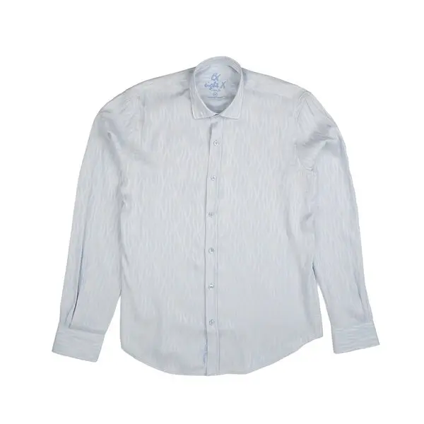 EIGHT X Hot Streak Jacquard Button Down Shirt - Blue