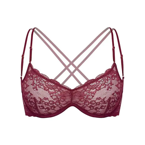 MONIQUE MORIN LINGERIE Rush Sweetheart Velvet - Red
