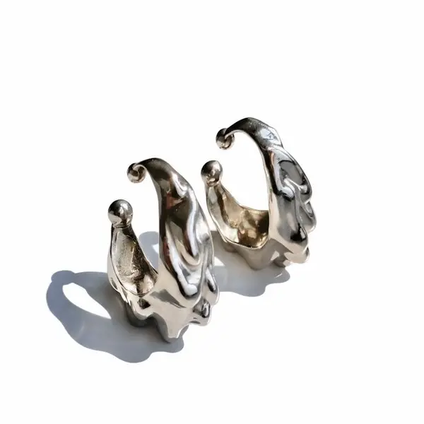 ISKRA Liquefy Ear Cuffs - Silver