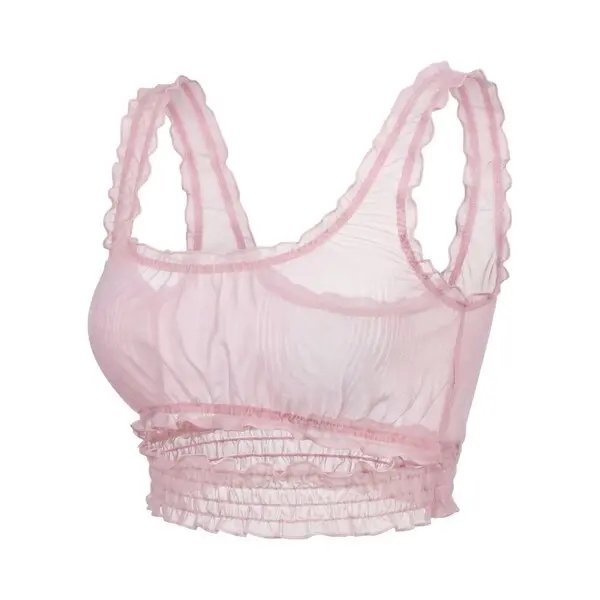 ALEVY STUDIOS The Ruffle Bra - Pink