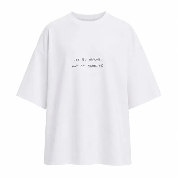 MYSIMPLICATED Oversized T-shirt With Slogan Print - White