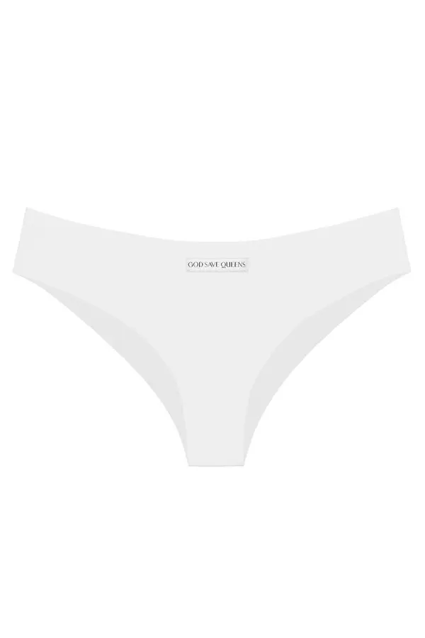 GOD SAVE QUEENS Second Skin Brief - White