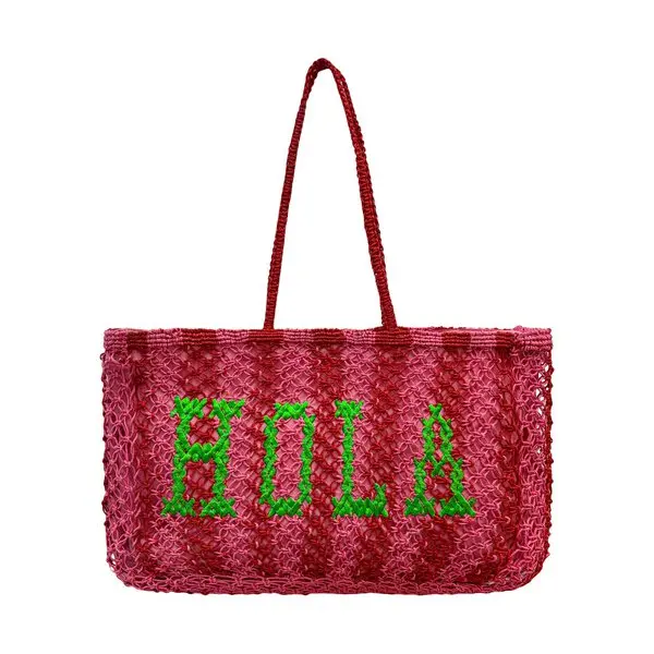 LILLY LOVES Hola Jute Bag - Pink