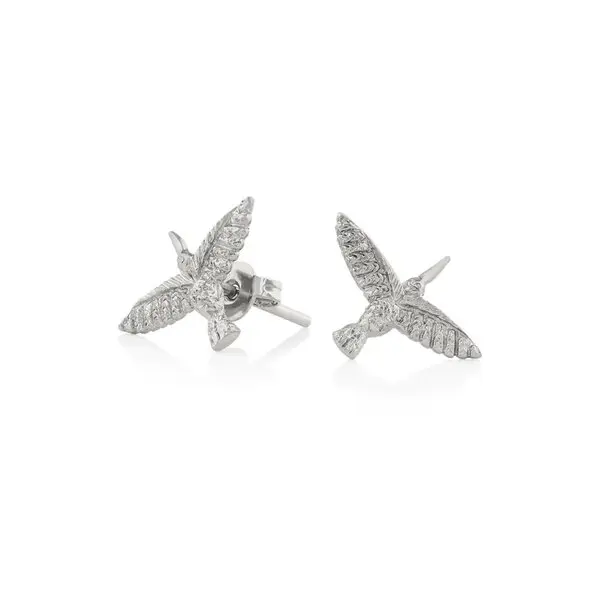 SOPHIE SIMONE DESIGNS Mini Earrings Hummingbirds - Silver
