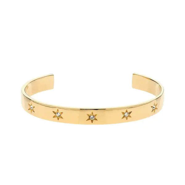 EMMA HOLLAND JEWELLERY Crystal Star Cuff - Gold