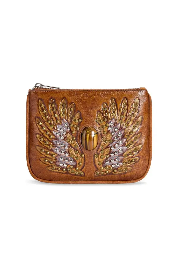 JODI LEE All That Jazz Purse Antique Medium Dark Tan - Brown