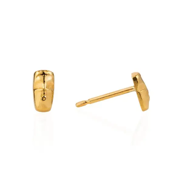 LEE RENEE Tiny Voodoo Damballah Earrings - Gold