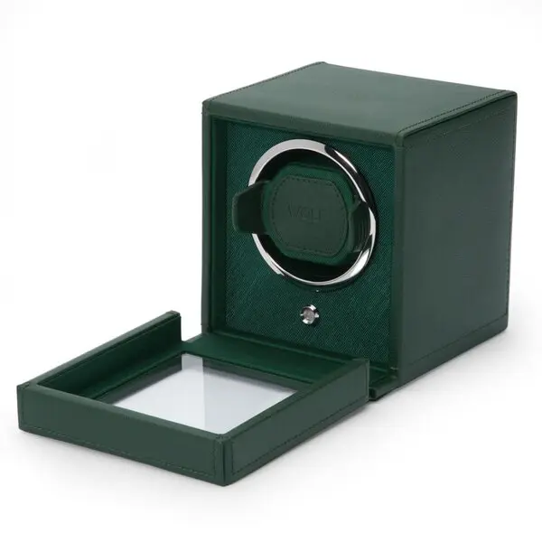 Wolf Single Watch Winder - Green