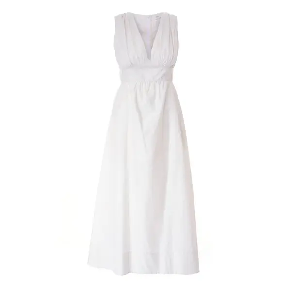 SOFIA TSERETELI Cotton Midi Dress - White