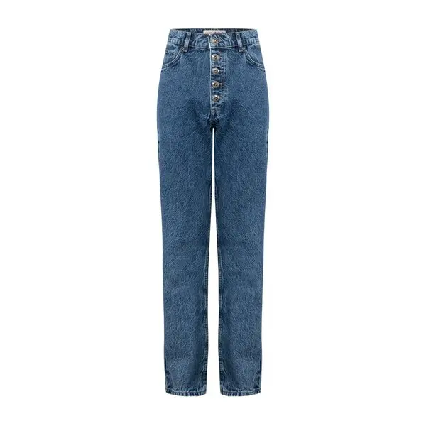 PCFG Your Itch Acid Wash Denim Pant - Blue