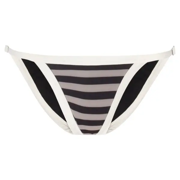 YORSTRULY Double Dip Bikini Bottom Striped