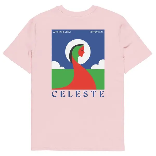 ANCHOR & CREW Cotton Three Celeste Editions Organic Cotton T-shirt - Pink