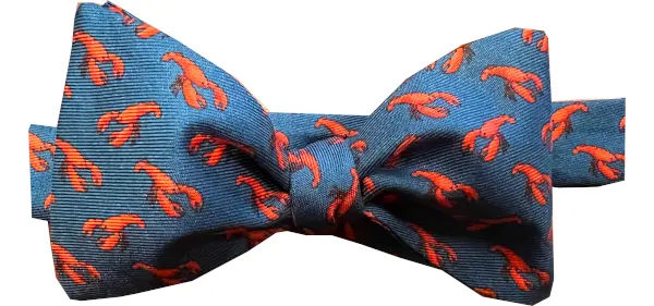 LAZYJACK PRESS Let's Get Crackin' Bow Tie - Blue