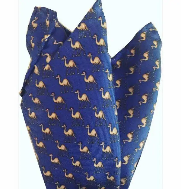 LAZYJACK PRESS Camel Toe Pocket Square - Blue