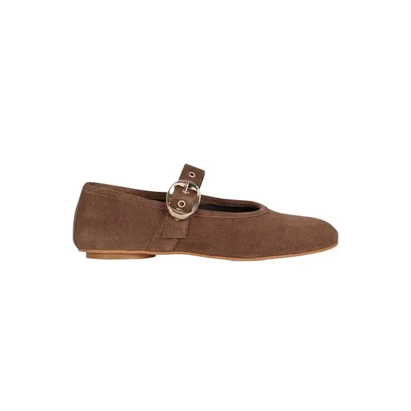 CARNEVALE Filipa Chocolate Ballet Flats - Brown