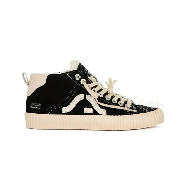 SPRINGA | UNIQUE VULCANIZED SNEAKERS ITALIAN HANDMADE Springa Italian Handmade Embroidered Suede High Top Sneakers