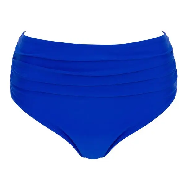 CORE SWIM High Waisted Bikini Bottoms Santorini - Blue