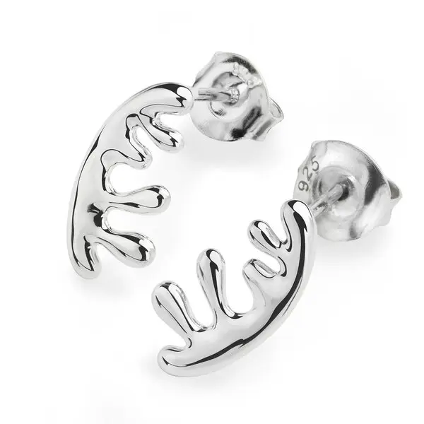 LUCY QUARTERMAINE Wave Studs