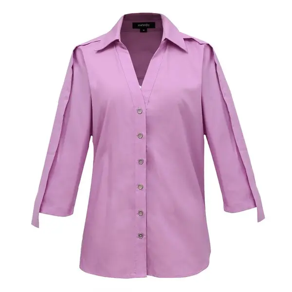SMART AND JOY Wide Shoulder Straps Shirt - Pink