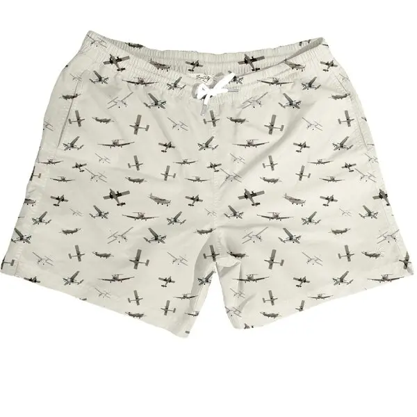 Jacques Zolty Neutrals Kai Swimwear Planes Off - White