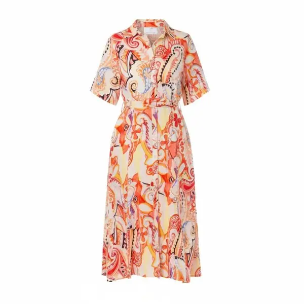 FRANCHETTI BOND Giralda Paisley Shirt Dress - Red