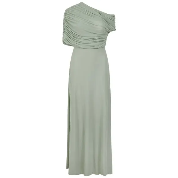 CELESTINE & MAE Nzuri Maxi Dress In Sage - Green