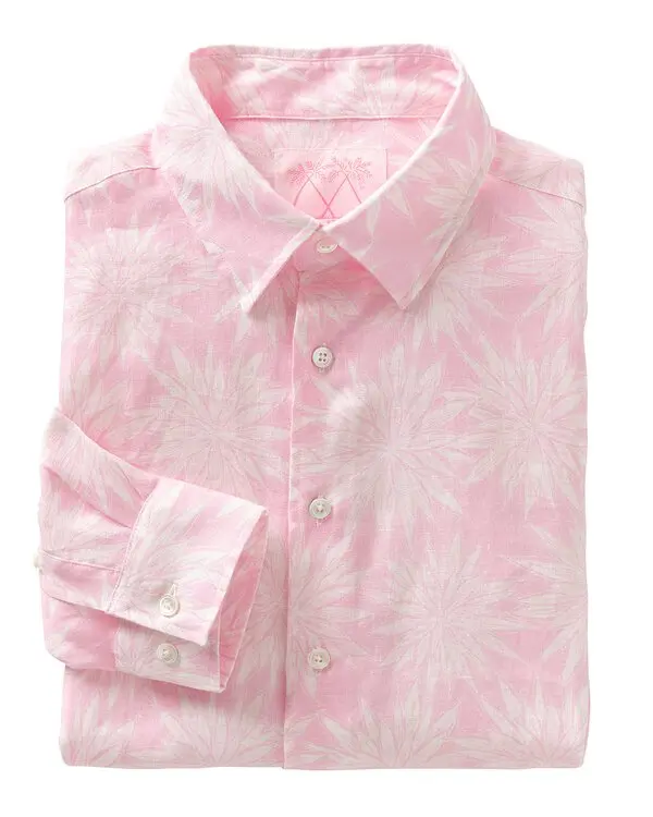 PINK HOUSE Linen Shirt Agave - Pink