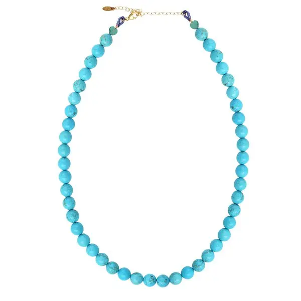 Kris Nations Gemstone Beaded Necklace - Blue