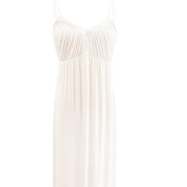 JJWINKS Baby Doll Bra-free Nightgown Champagne Rib - Yellow